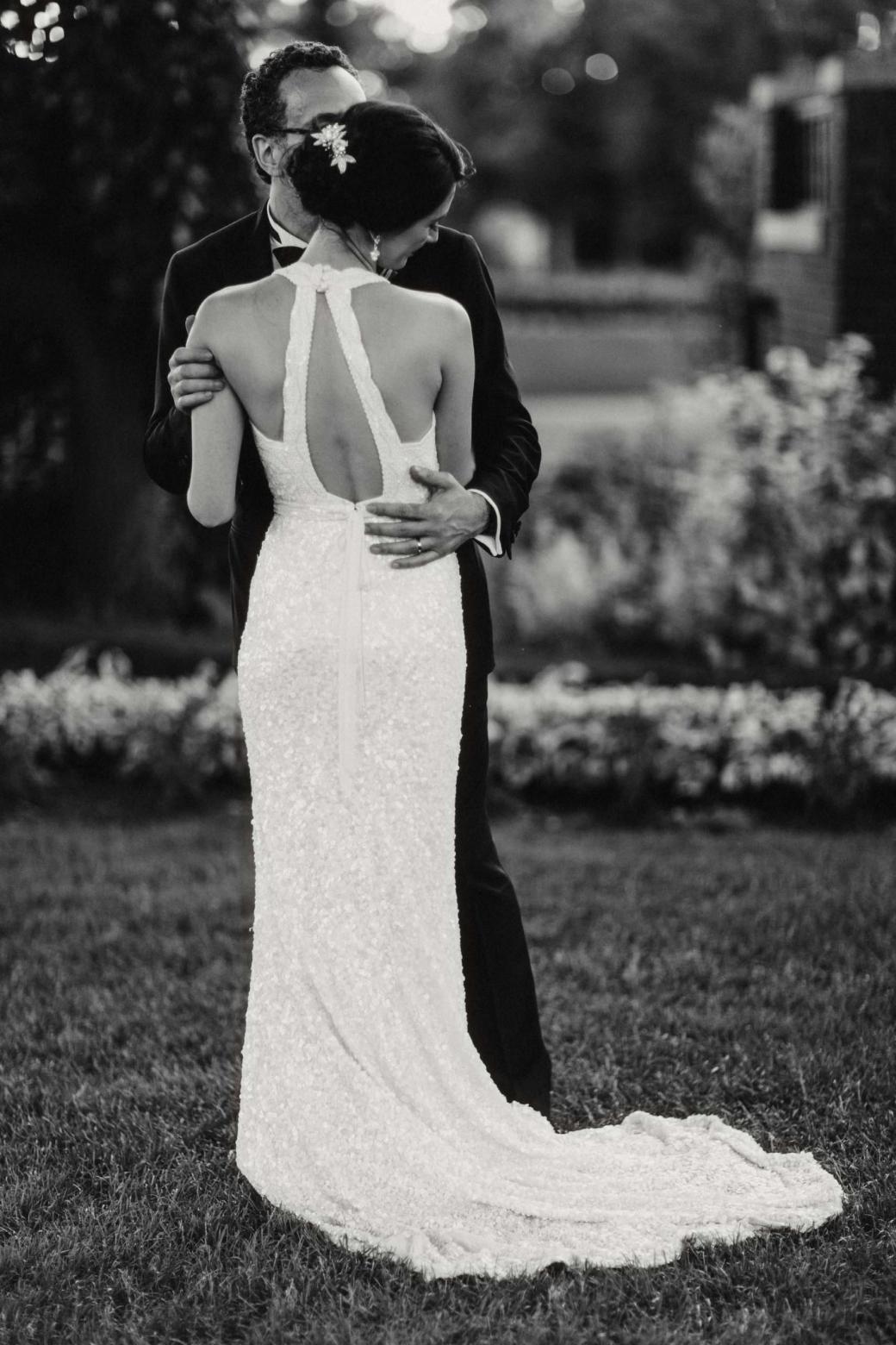 Cindy Gown | Halter Neck Beaded Wedding Dress | Karen Willis Holmes