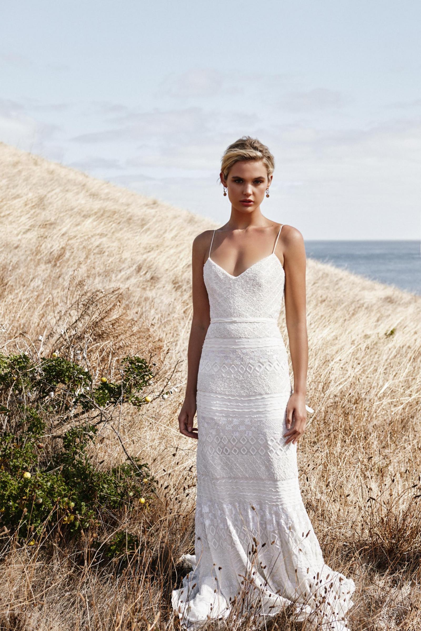 Layla | Beaded Strapless Wedding Dress | Karen Willis Holmes Archives