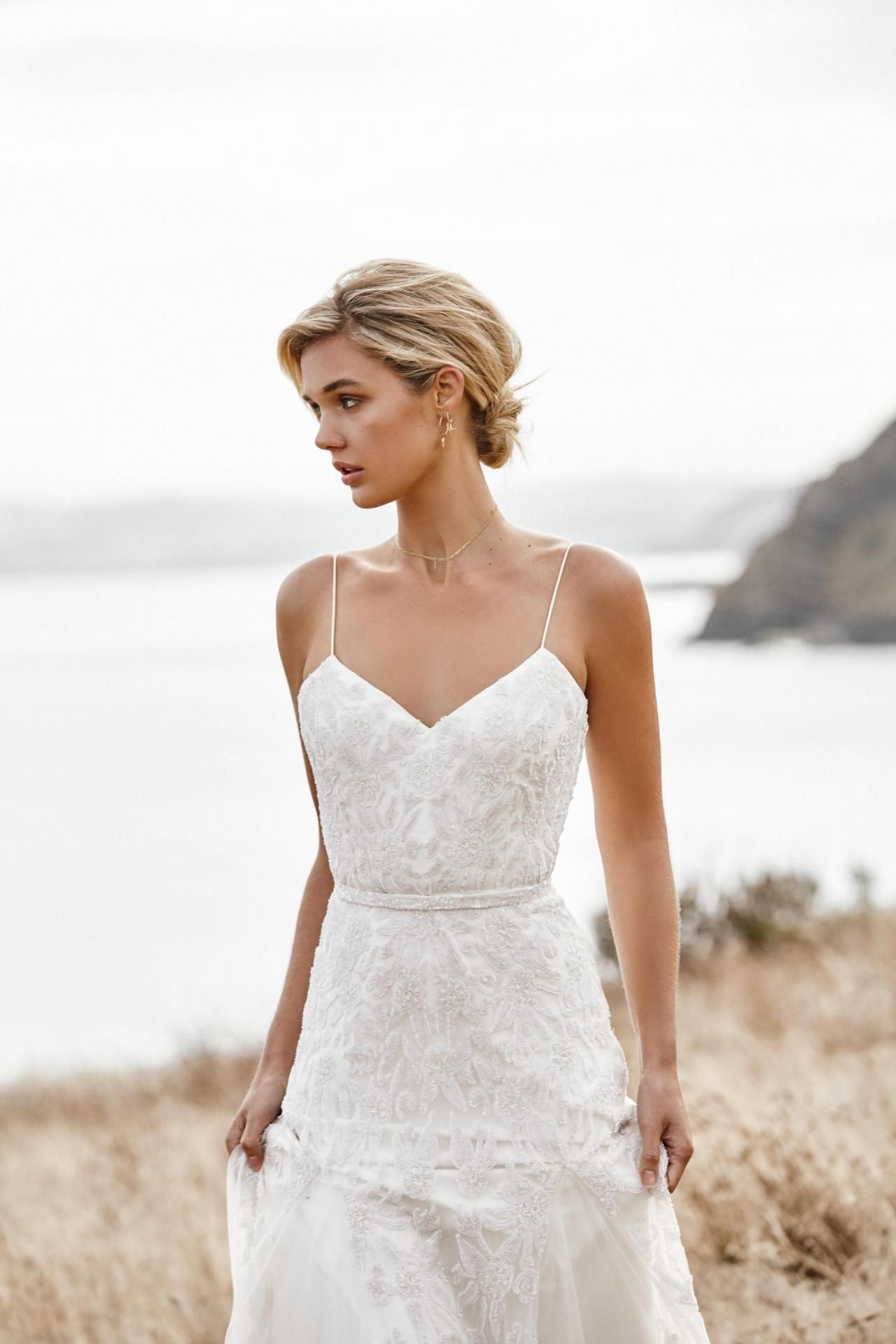 Valeria Gown | Romantic Cap Sleeve Wedding Dress | Karen Willis Holmes ...