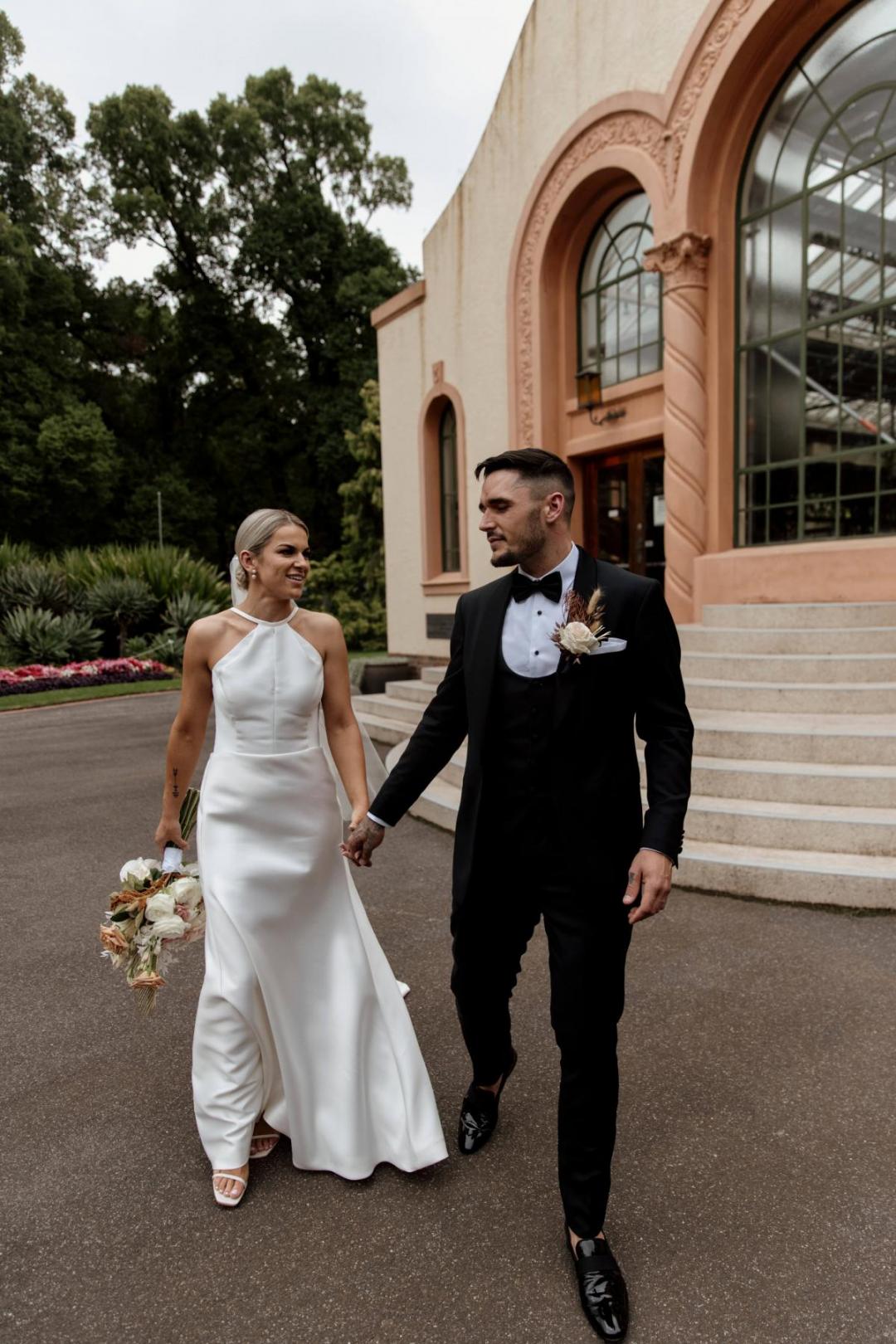 Layne | Halter Neck Open Back Wedding Dress | Karen Willis Holmes