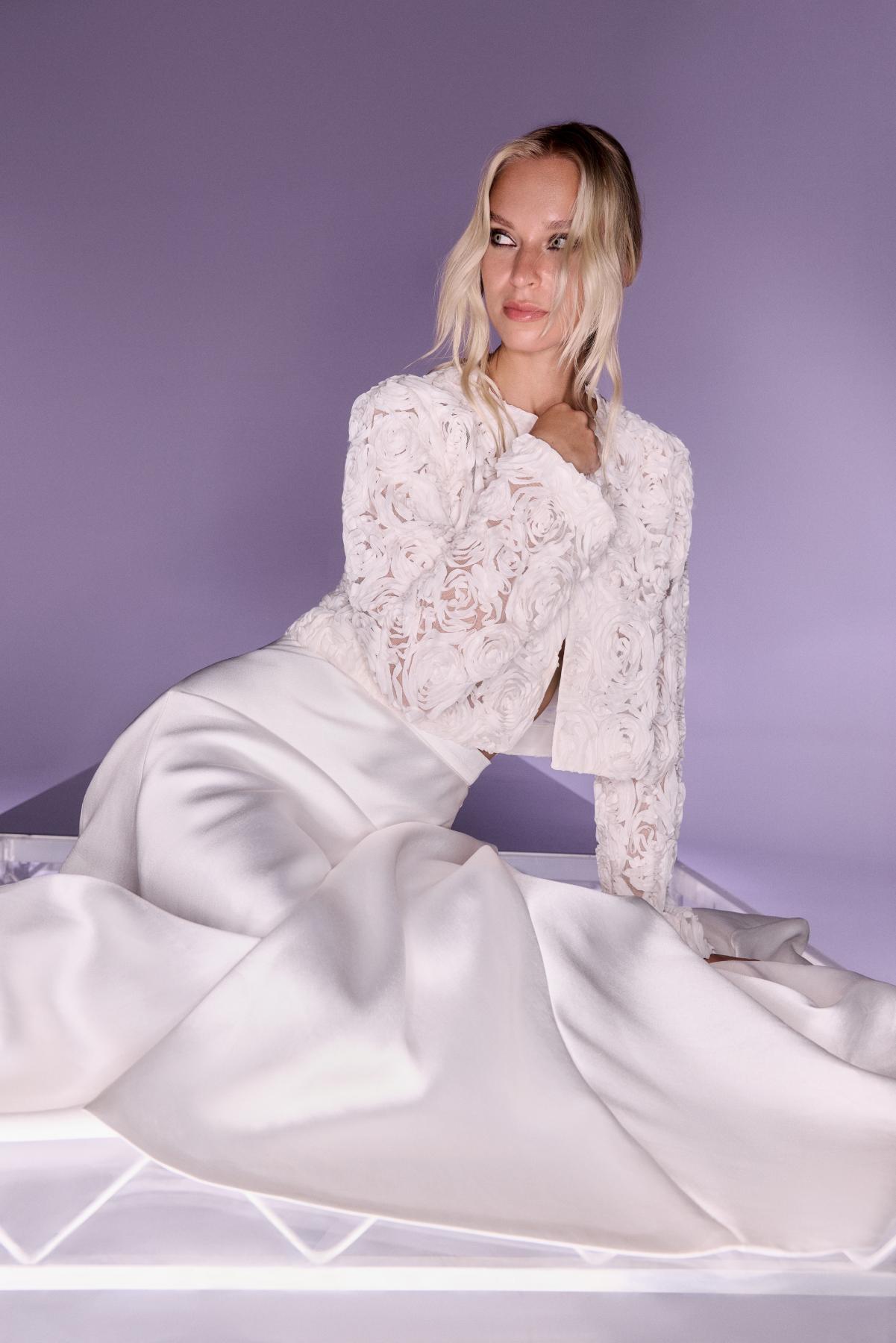 Rosa Jacket | Modern Bridal Jacket | KWH Bridal x Unreal Fur