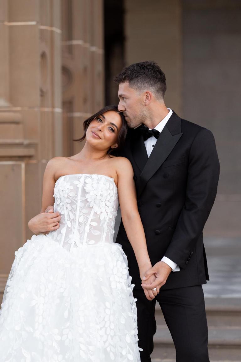 Bailey | Longline Basque Wedding Dress | KWH Bridal